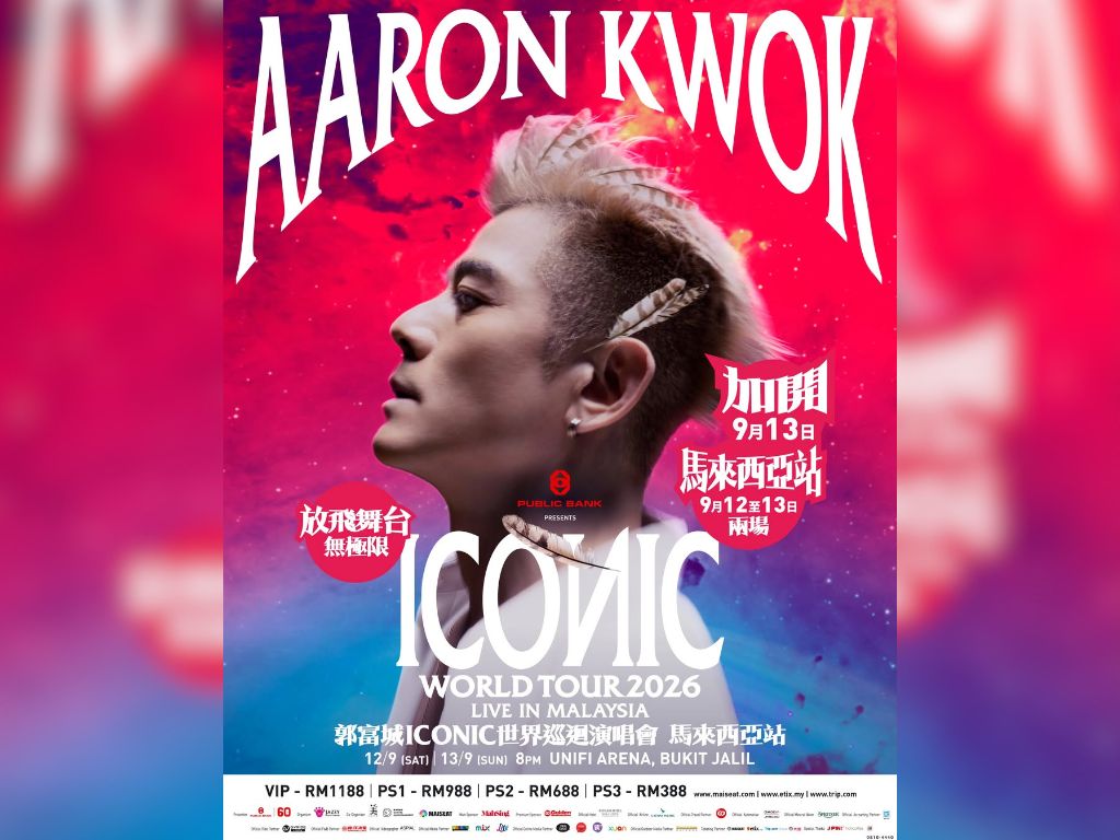 Aaron Kwok “ICONIC World Tour 2026 Live in Malaysia” announces ...
